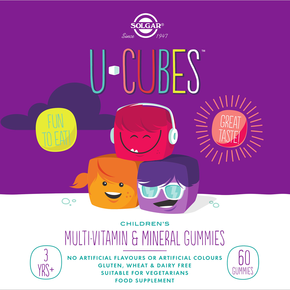 Solgar U-Cubes Multi-Vitamin & Mineral 60 Gummies